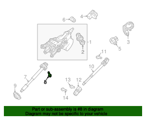2010-2014 Ford Mustang Yoke Assembly Lower Bolt -W704980-S436 ...