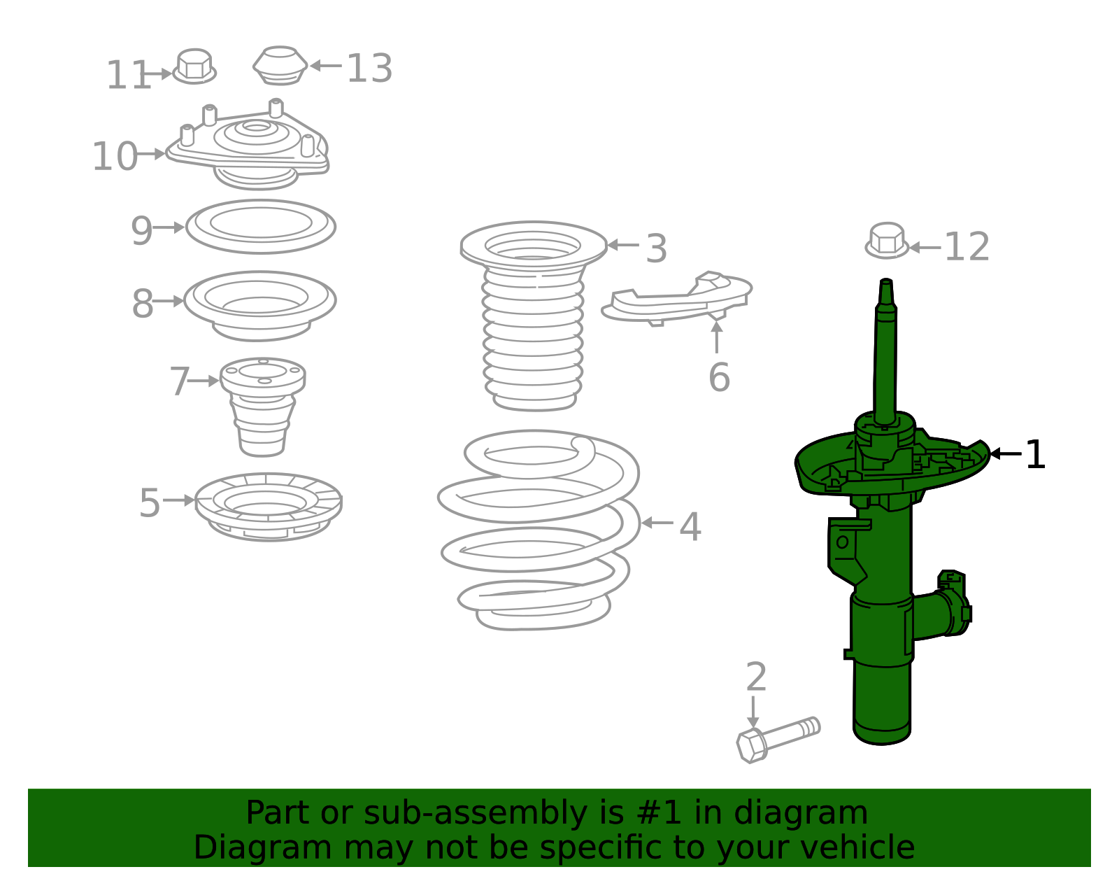 51621-TBF-A01 - Strut 2017-2020 Honda Civic | Honda Parts Online
