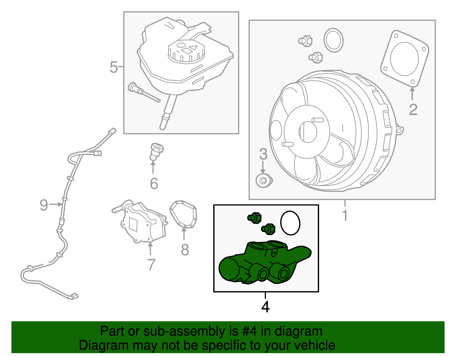 2016-2020 Jaguar Master Cylinder T2H42221 | OEM Parts Online