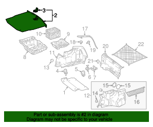 2017-2018 Mercedes-Benz Floor Cover Panel 213-680-25-05-9F08 ...