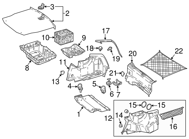 1995-2019 Mercedes-Benz E300 Trim, Load Compartment 213-690-34-06 ...