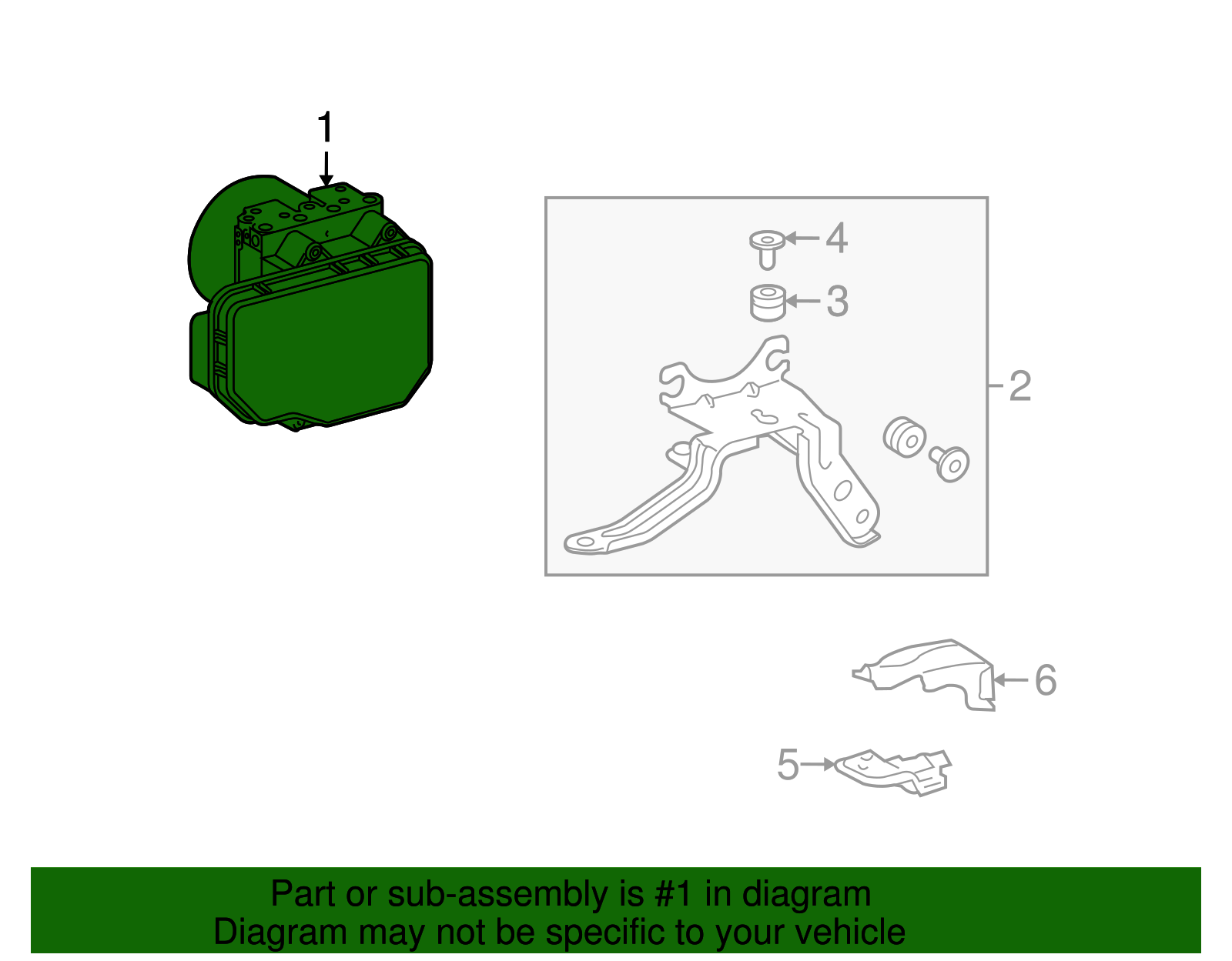 2011 Toyota Matrix Actuator Assembly 44050-02550 | Toyota Parts Center