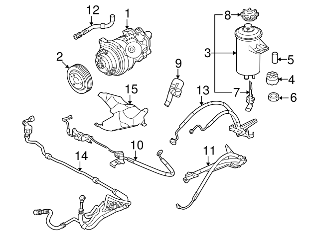 2008-2010 BMW X6 Power Steering Pump 32-41-6-787-345 | BMW Mini Parts Depot