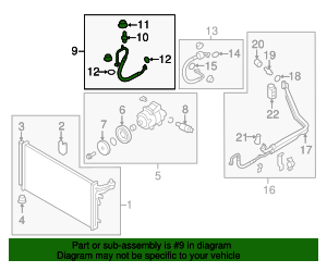 97762-3T300 - Discharge Hose - 2015-2017 Kia K900 | Kia Auto Parts