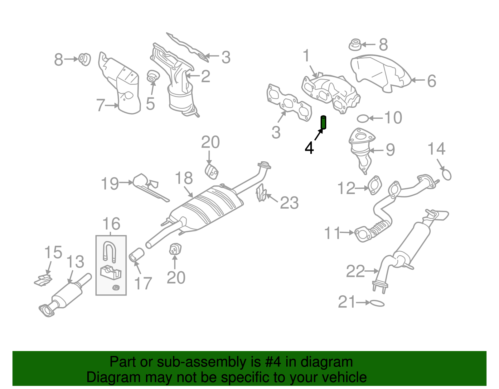 -W712244-S300 - Manifold Stud 2007-2024 Ford | Group 1 Auto Parts