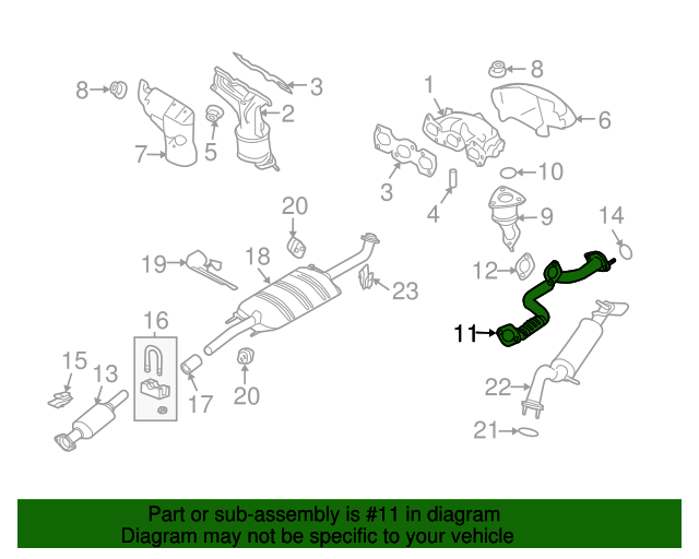 9L8Z-5K256-A - Connector Pipe 2009-2013 Ford | Ford OEM Parts Direct
