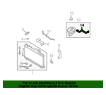 2002-2007 Subaru Impreza Coolant Hose 99078AA073 | Subaru Parts Store