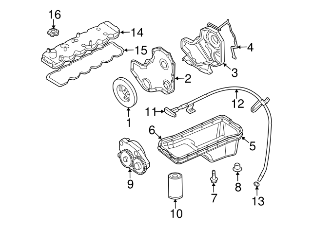 2007-2012 Mopar Oil Pan 68043300AA | TascaParts.com