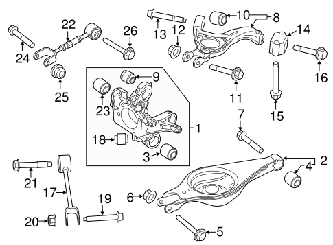 Rear Suspension for 2015 Ford Explorer