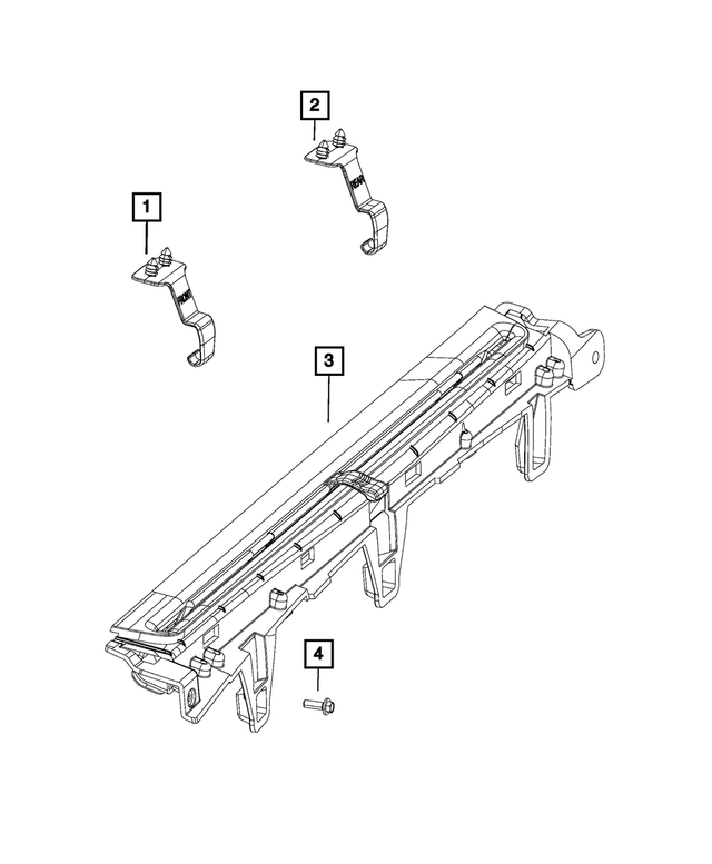2017-2025 Chrysler Window Shade Hook, Rear 5YG56DX9AA | Mopar eStore