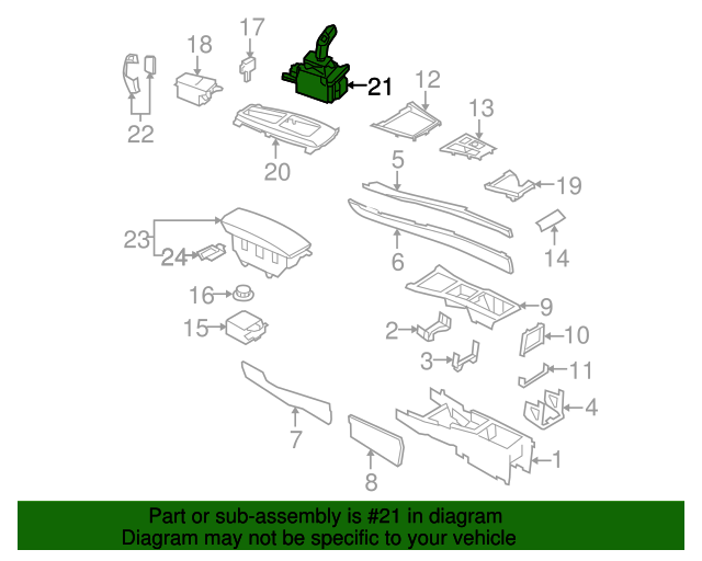 Genuine BMW 61-31-9-228-591 | Gear Shift Assembly | FREE Shipping on ...