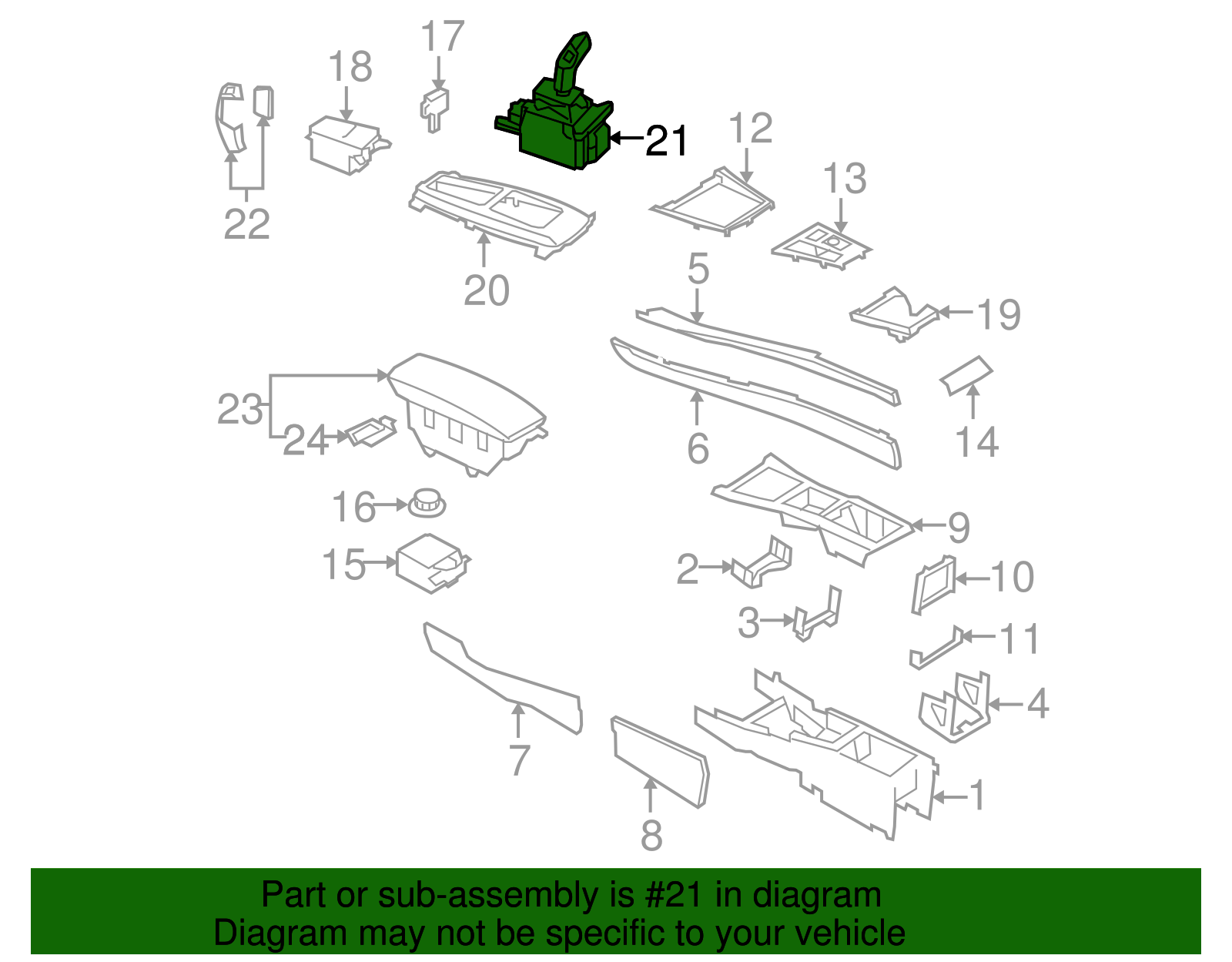 61319228611 - 2010-2014 BMW Gear Shift Assembly (61-31-9-228-611) | BMW ...