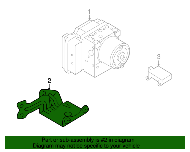 58960-2S820 - ABS Modulator Bracket 2014-2015 Hyundai Tucson ...