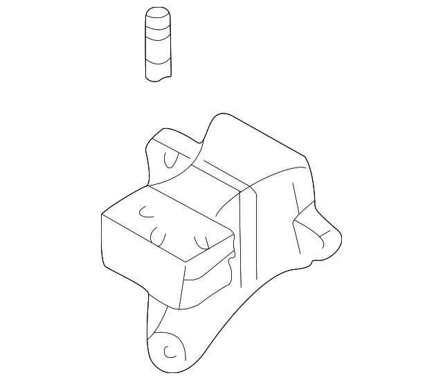 2001-2012 Hyundai Bracket Engine Support Front 21670-23511 | OEM Parts ...