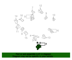 2001-2012 Hyundai Bracket Engine Support Front 21670-23511 | OEM Parts ...