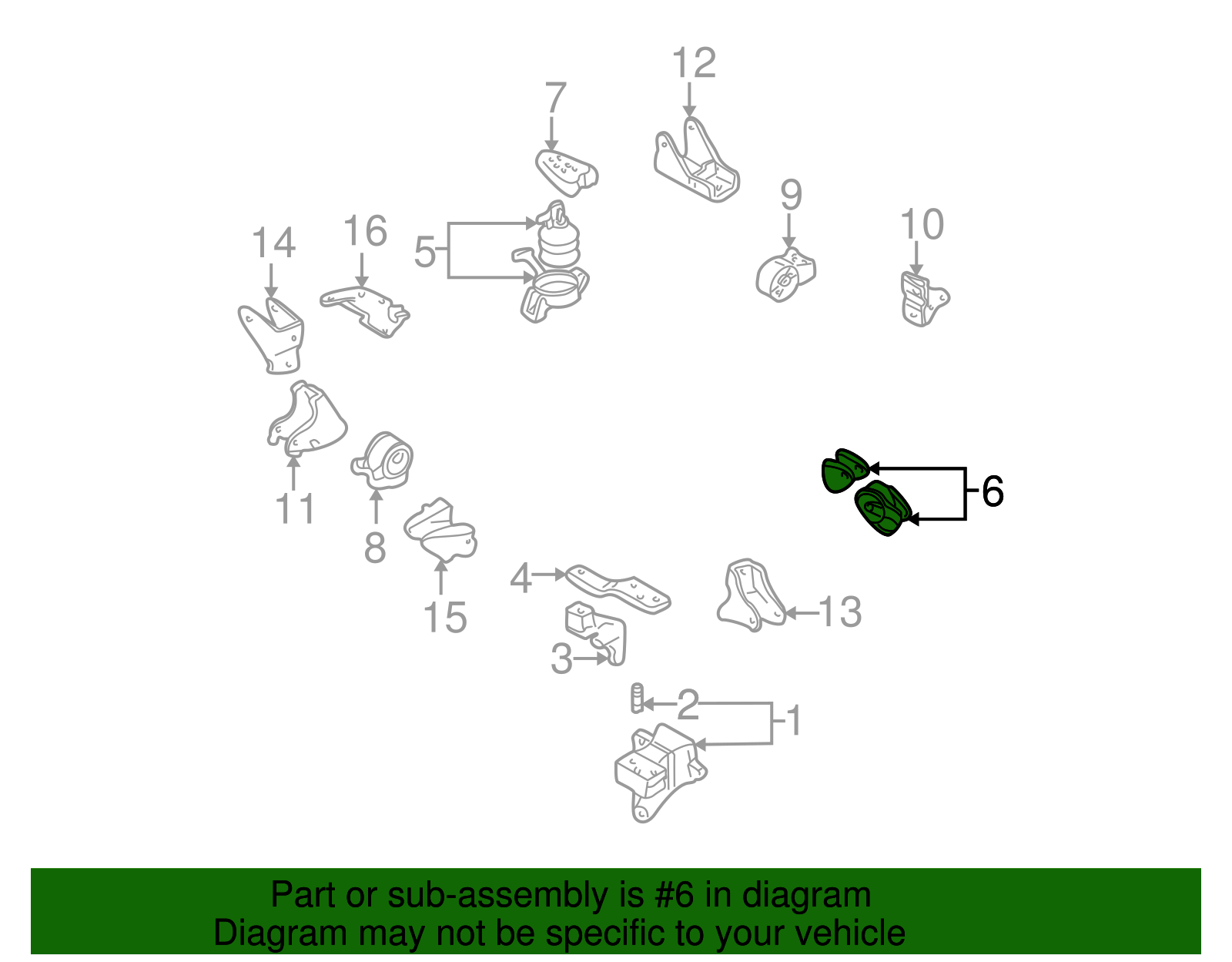 Hyundai - 21830-2D000 - Mount Bracket - 2001-2006 Hyundai Elantra | OEM ...