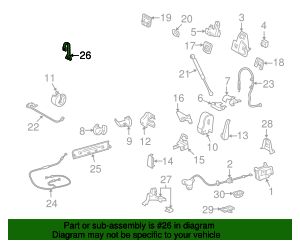 72507-60020-A2 - Release Lever - 2013-2015 Toyota Land Cruiser | Lithia ...