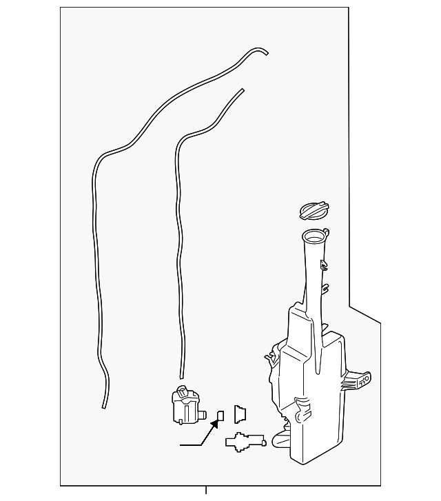 Genuine Reservoir Assembly for 2020-2023 Hyundai Palisade | Part# 98610 ...