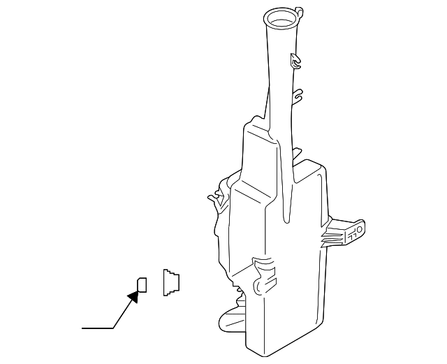 Hyundai - 98611-S8000 - Washer Fluid Reservoir - 2020-2024 Hyundai ...