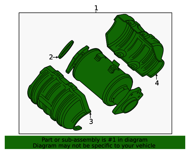 2020-2025 Chevrolet Corvette Passenger Side Warm Up Three-Way Catalytic ...