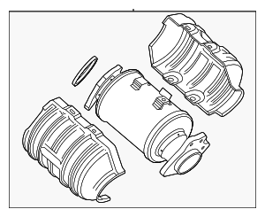 2020-2025 Chevrolet Corvette Passenger Side Warm Up Three-Way Catalytic ...