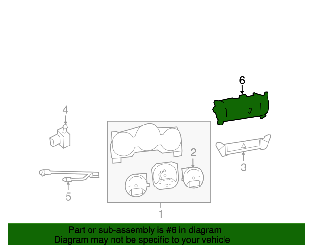 2010 Mopar Dash Control Unit 55111132AD | TascaParts.com