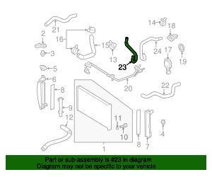 16261-0D102 - Engine Coolant Hose - 2005-2008 Toyota | OEM Genuine ...
