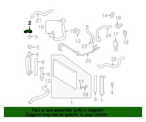 2003-2008 Toyota Radiator Assembly Upper Bracket 16533-0D030 | Toyota ...