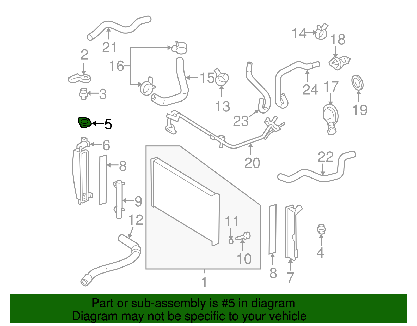 1989-2017 Toyota Radiator Cap 16401-20353 | Toyota OEM Parts Online