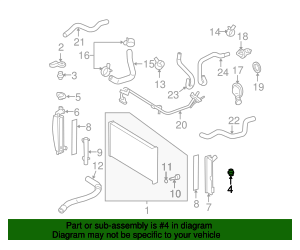 16535-0D040 - Radiator Mount Bracket 2003-2008 Toyota | AutoNationParts.com