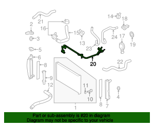 2003-2006 Toyota By-Pass Pipe 16268-22101 | Toyota Parts Center