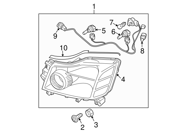 2002-2015 Nissan Bulb 26296-9B90E | Nissan Parts Plus