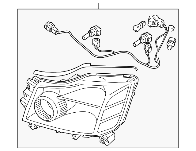 2008-2015 Nissan Titan Lamp Assembly Head Right-hand 26010-9FF0A ...