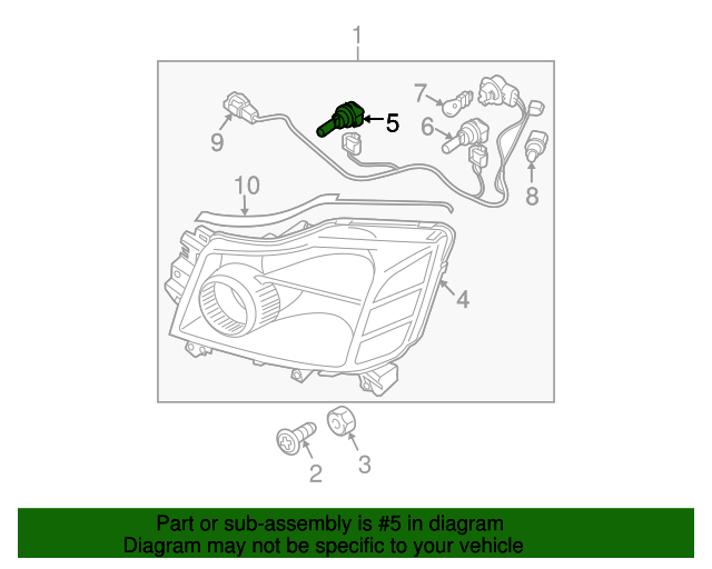 1990-2020 Nissan Bulb 26296-9B90D | TascaParts.com