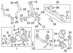 2014-2019 Porsche 911 Engine Water Pump Housing 9A1-106-039-73 | Sunset ...