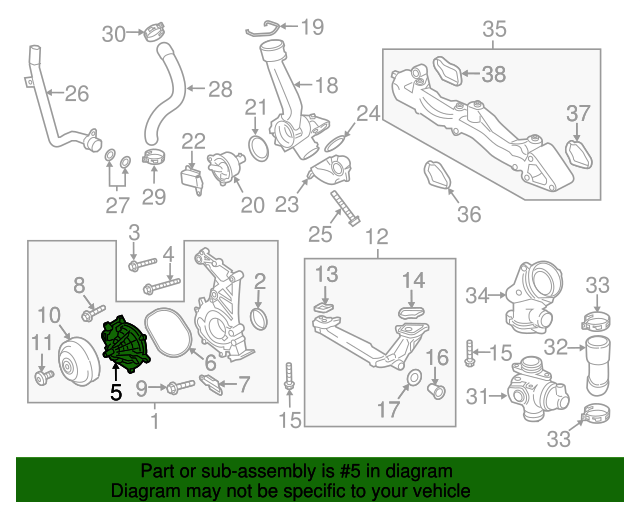 2010-2019 Porsche 911 Water Pump 9A1-106-048-73 | Sunset Porsche Parts