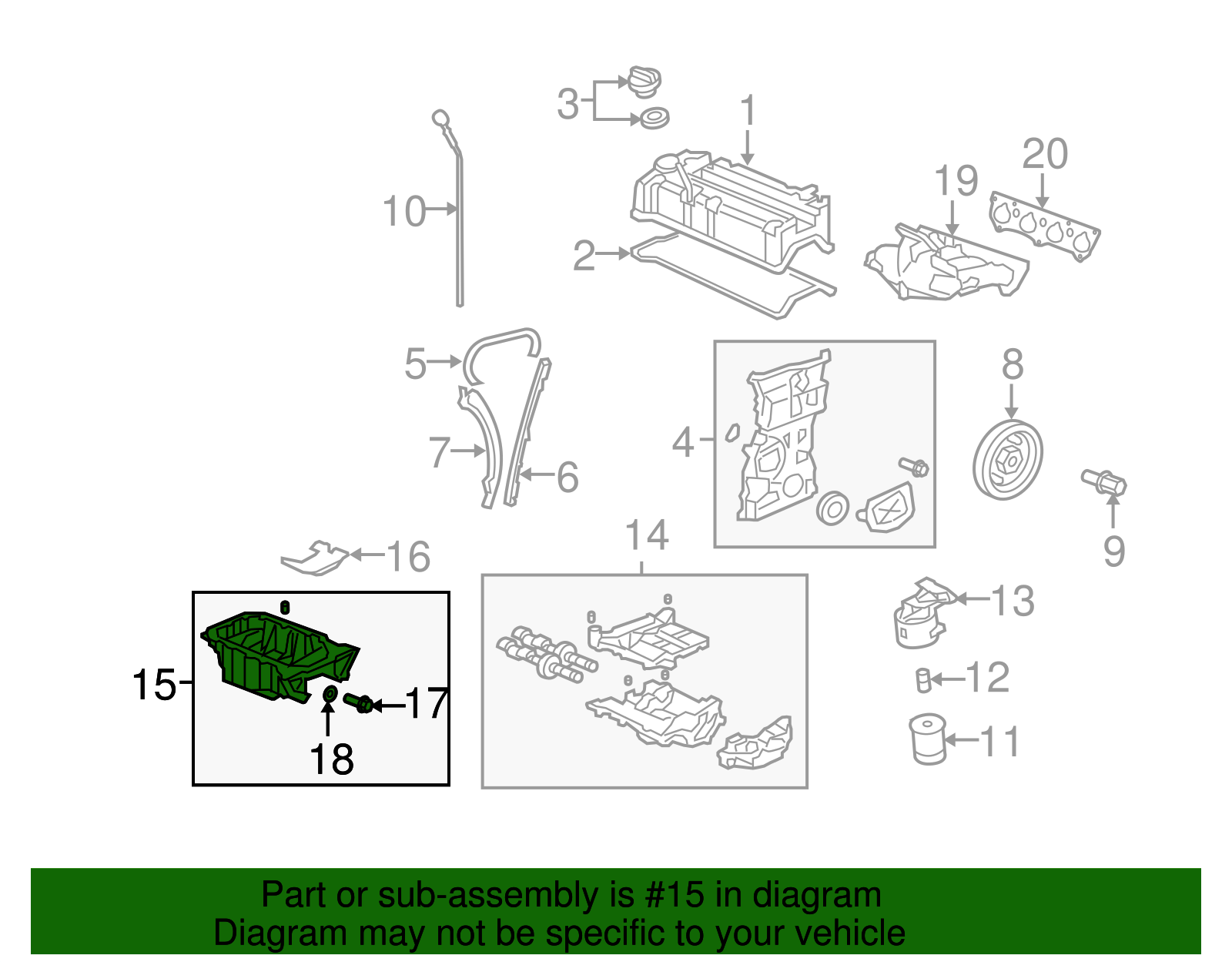 2007-2012 Acura RDX Oil Pan 11200-RWC-A00 | OEMAcuraPart