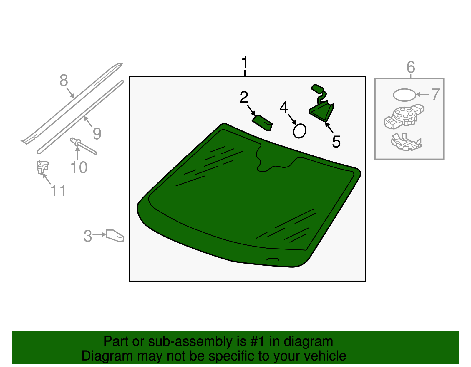 2022-2024 Volkswagen Tiguan Windshield 5NN-845-011-CD-NVB | OEM Parts ...