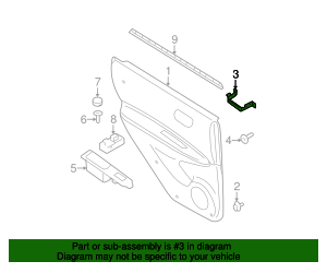 2008-2015 Nissan Reinforced Bracket - Driver's Side (LH) 80953-JM00A ...