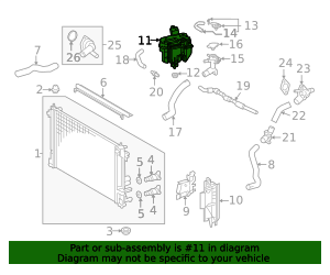 2020-2022 Toyota Reservoir Tank 16470-37040 | Toyota Parts Center