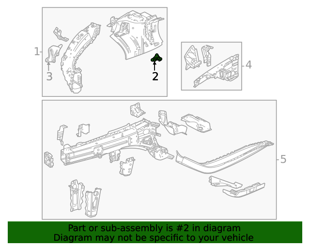 2020-2024 GM F (S)Bracket 42553328 GM | GMPartsDirect.com