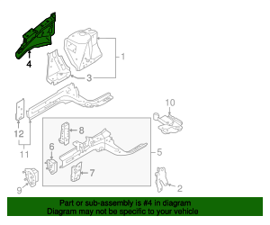 2014-2019 Nissan Versa Note Upper Rail - Driver's Side (LH) F4181-3WCMA ...