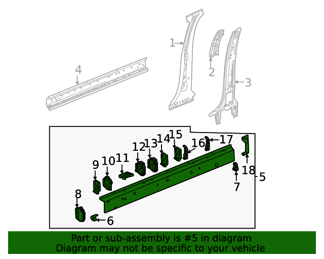 Passenger Side Rocker Inner Panel #84780741 84972396 | GMPartsDirect.com