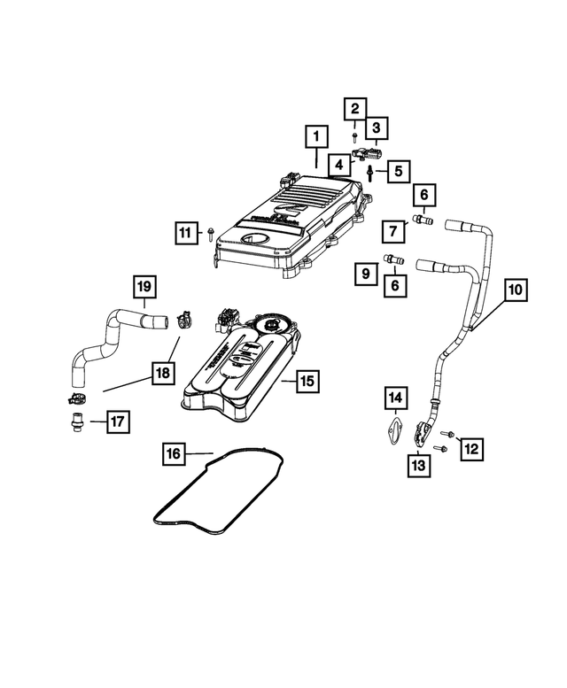 2019-2023 Ram Breather Tube 68447566AA | Mopar Factory Parts