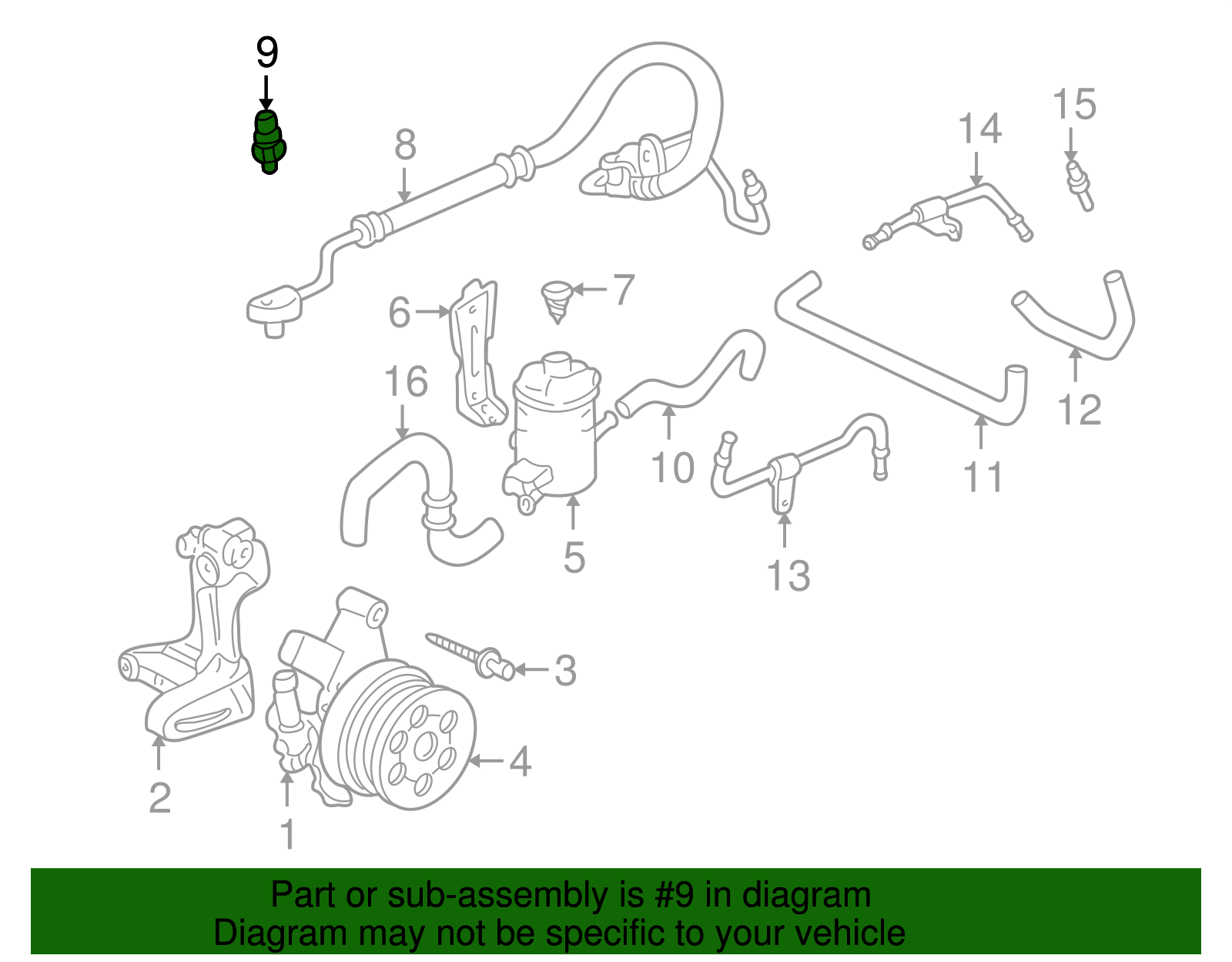 56490-P2A-003 - Switch Assembly Power Steering Pressure - 1990-2001 ...