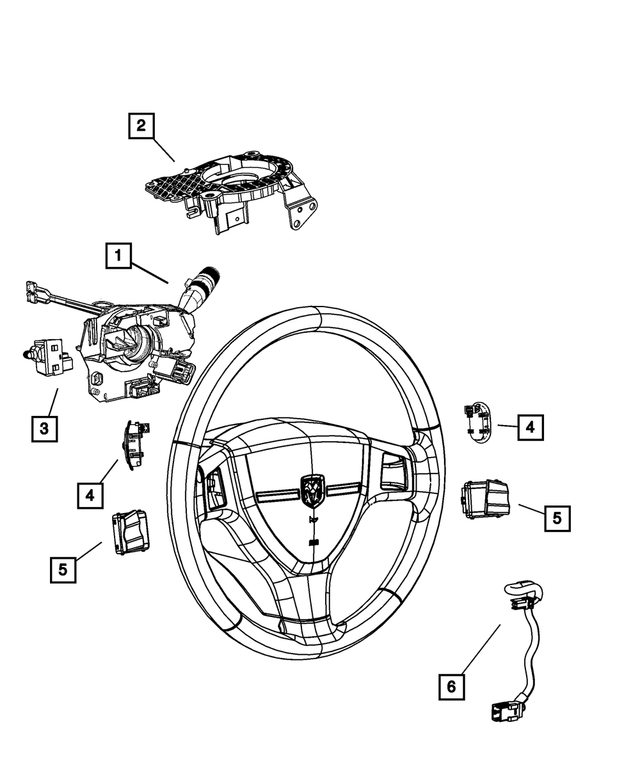 2001-2011 Mopar Dodge Ram & Dakota Multifunction Turn Signal ...