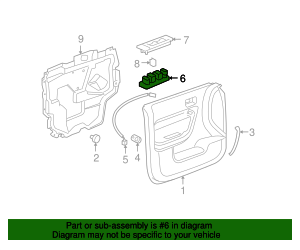 2004-2012 GM Window Switch - Driver's Side (LH) 25779767 | TascaParts.com