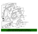 64723-THR-305 - Bulkhead L Rear Wheel Arch Extension - 2018-2020 Honda ...