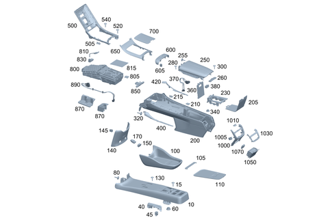 Center Console for 2024 Mercedes-Benz EQS 450 | Mercedes-Benz USA Parts