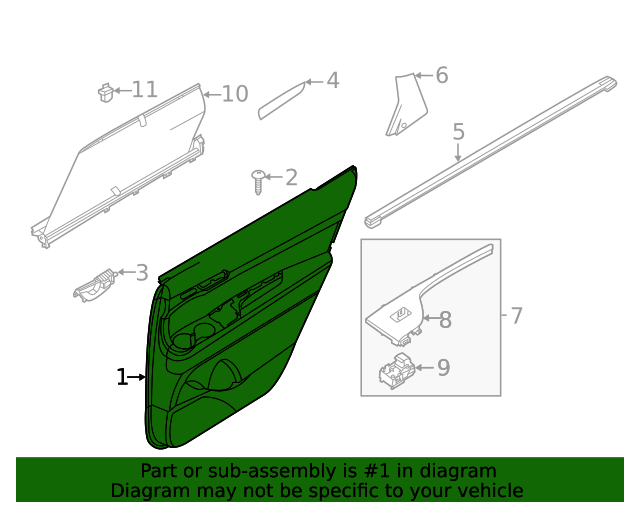 2020-2022 Hyundai Palisade Door Trim Panel 83308-S8140-YJY | OEM Parts ...